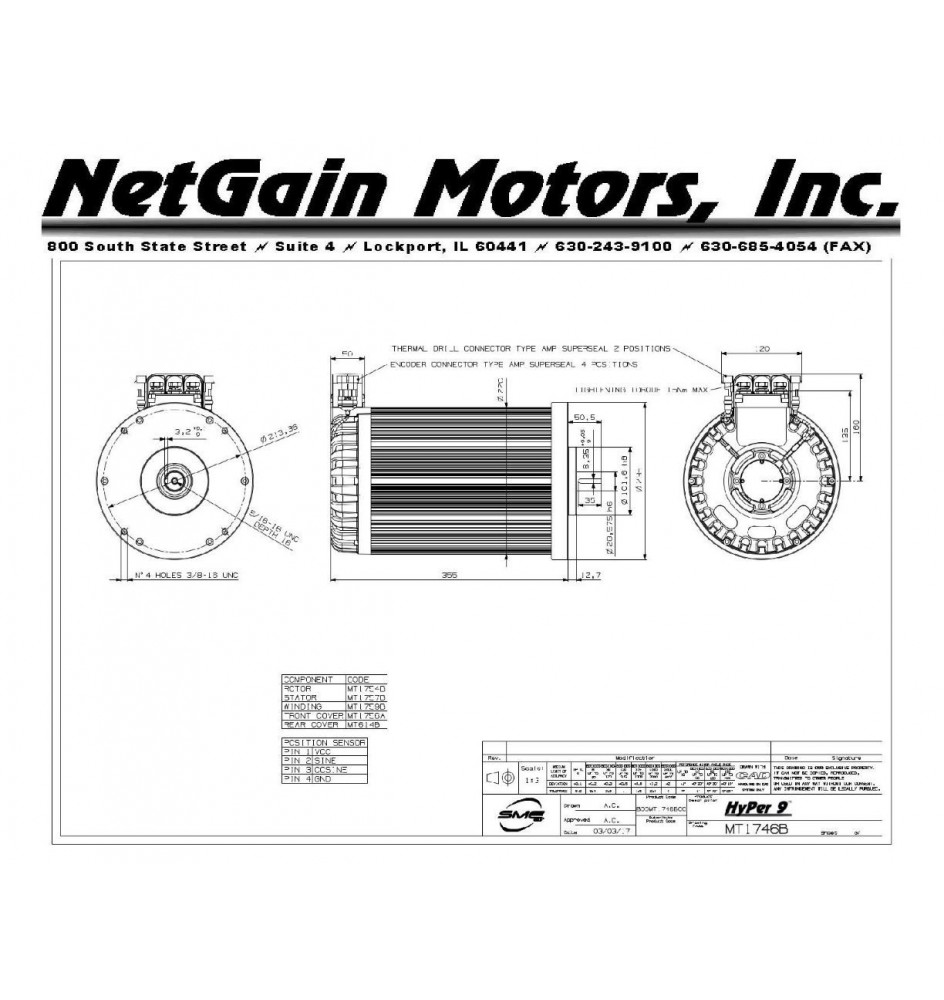 Hyper9 or 9D 130V 88kW Motor